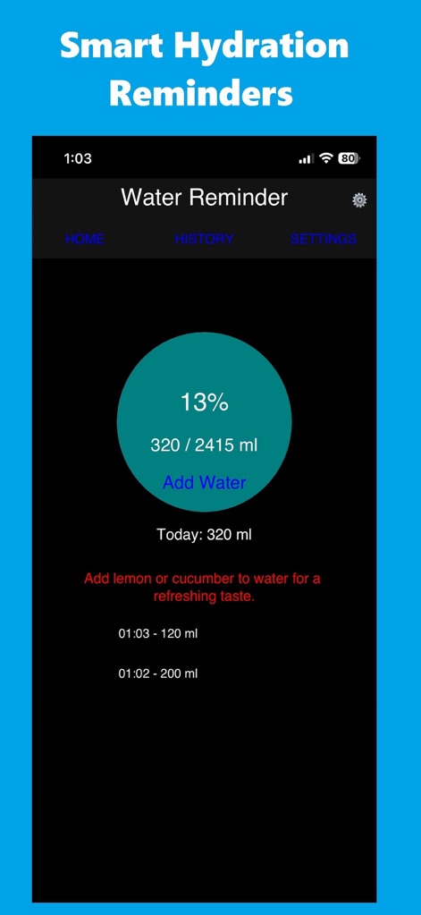 Water Reminder: Smart Alerts - Health & Fitness App | MWM