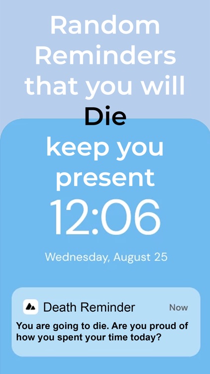 Death Reminder App by TheDeep, LLC.