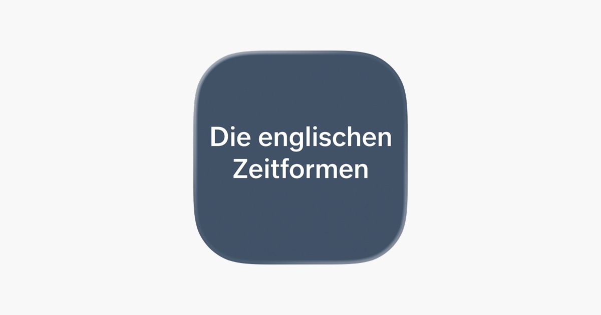 ‎App Die englischen Zeitformen - App Store