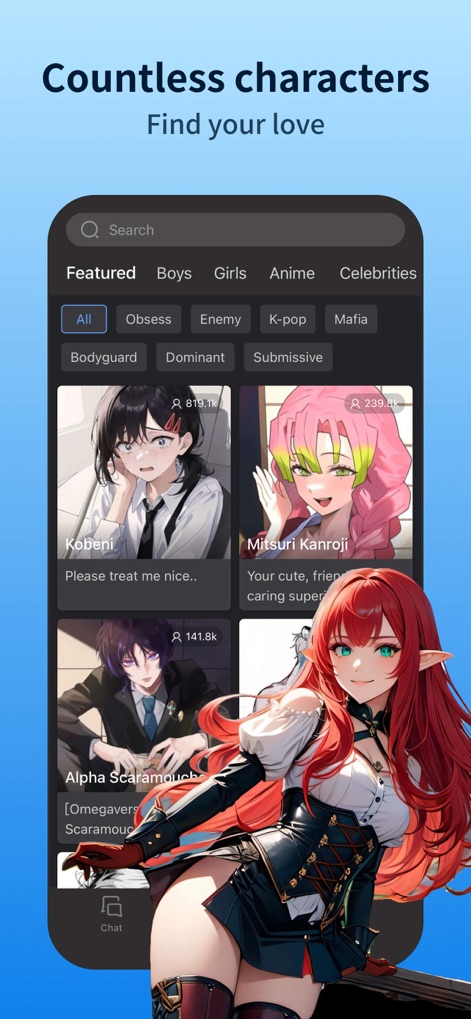Hi.AI - Chat With AI Character - Entertainment App | MWM