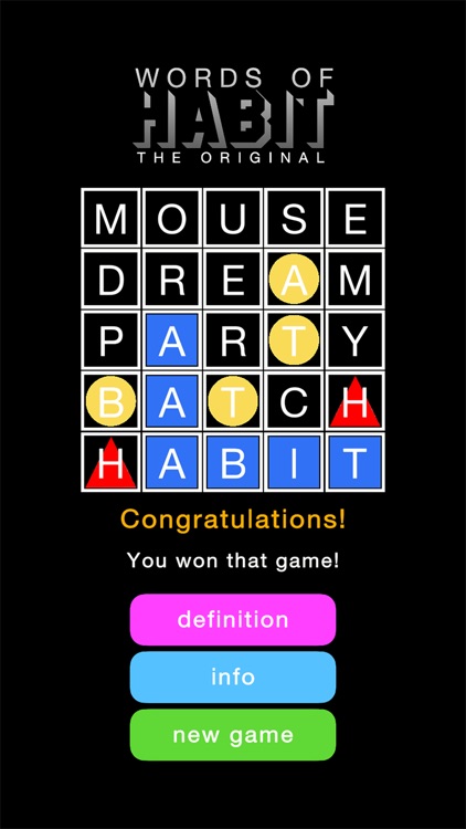 Words of HABIT by DANIEL Ventures by Design Inc.