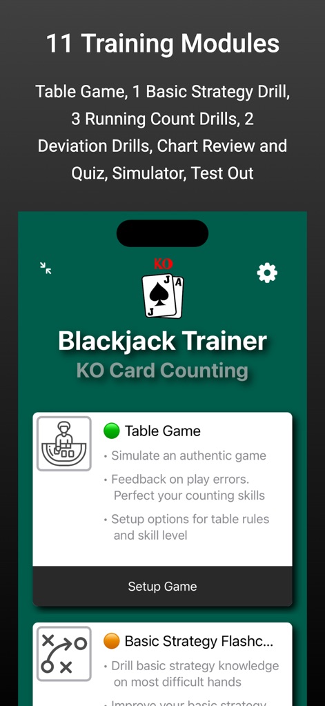KO Blackjack Card Counting - Games App | MWM