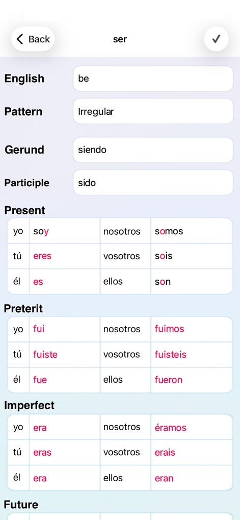 Spanish Verbs Lite - 教育アプリ | MWM