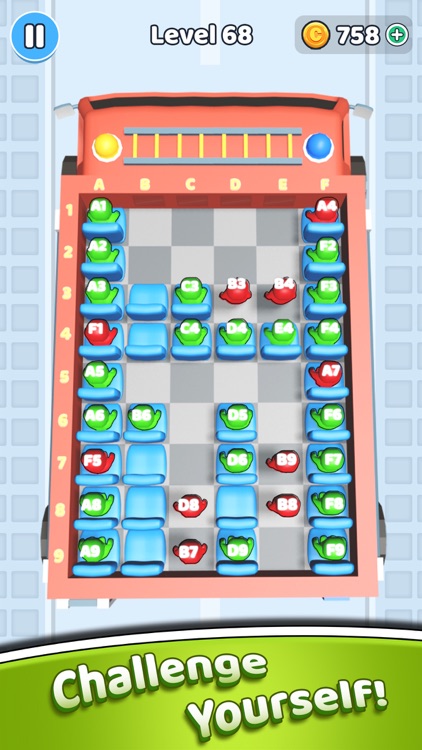 Bus Seat Jam 3D - Sorting Game by Hiren Gabani