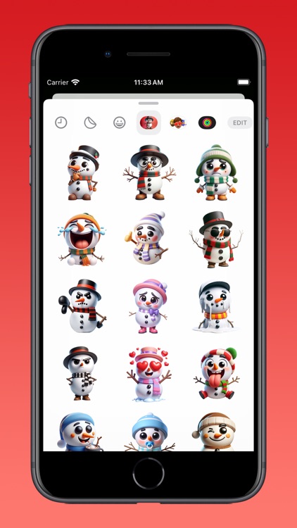 Winter Snowman Emojis by Luis Maldonado