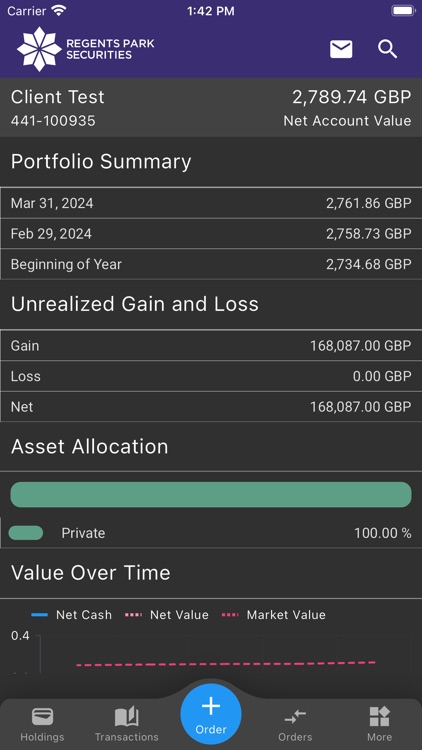 RPS Mobile Client App by Regents Park Securities