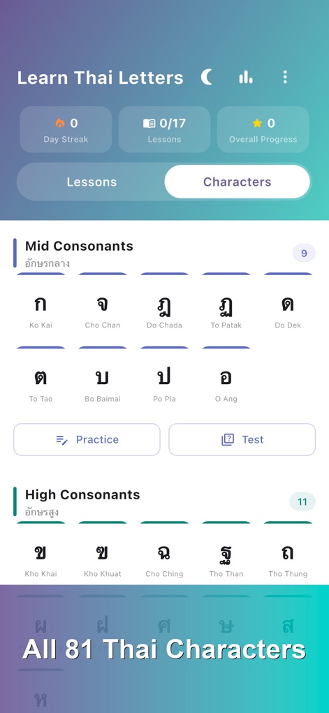Learn Thai Alphabet - Education App | MWM