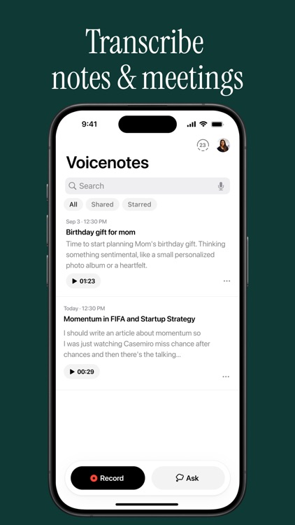 Voicenotes AI Notes & Meetings by Coping Hard Inc