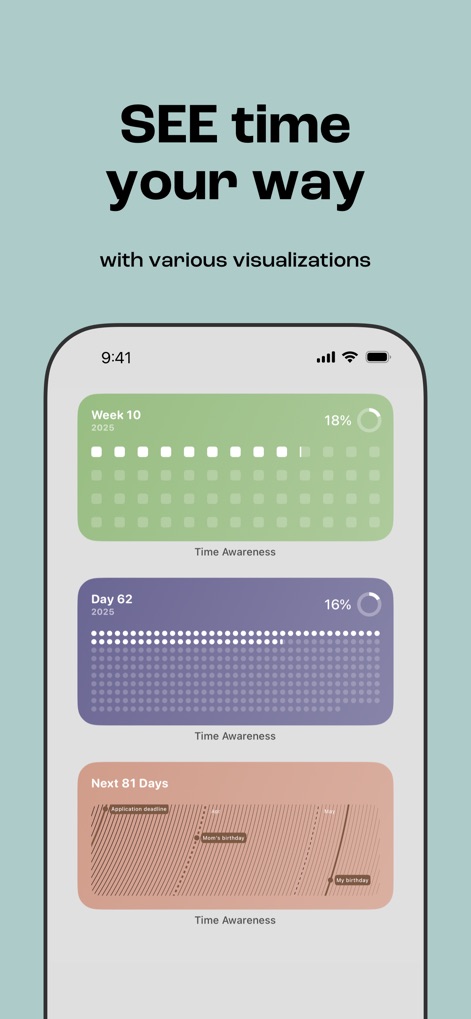 Awareness - Time Visualization - Utilities App | MWM