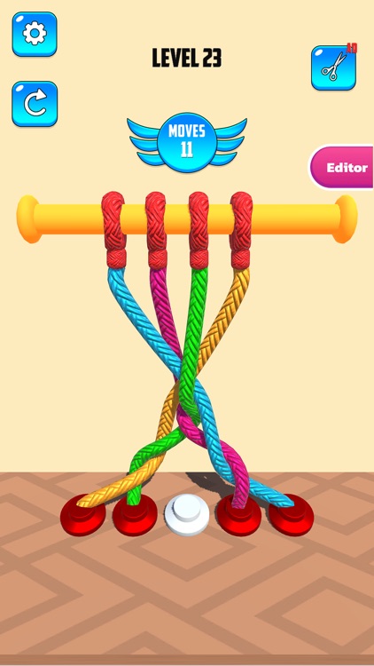 Untangle Twisted Rope Game by Usama Aziz