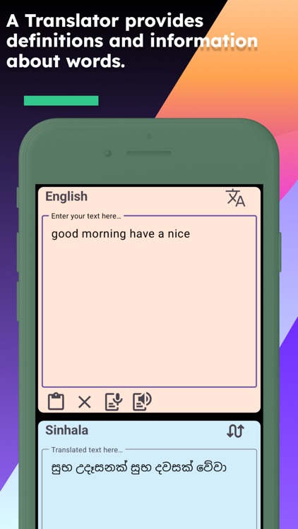 English Sinhala Translator by Bhavikaben Motisariya
