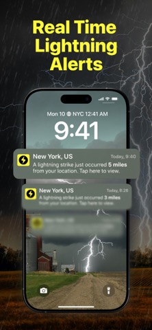 「Lightning Tracker & Live Radar」 - iPhoneアプリ | APPLION