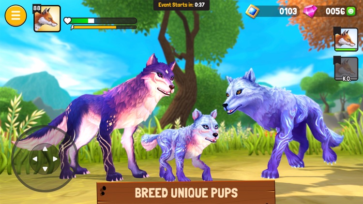 Animal Kingdoms: Wolf Sim MMO by Foxie Ventures LLC