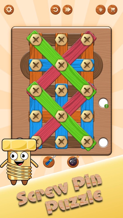 Wood Screw Pin Puzzle Game by Ali Hanan