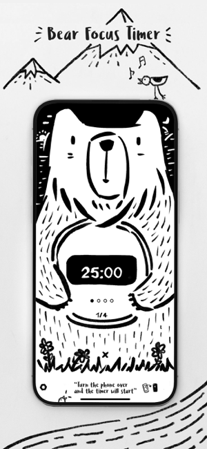 【iOS APP】BFT – Bear Focus Timer 不要偷看唷!!幫助你專注認真的湯姆熊 – Dr.愛瘋 APP Navi