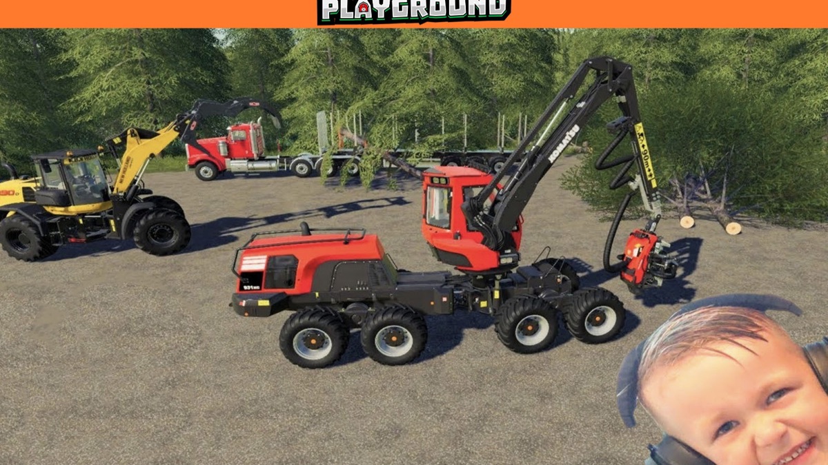 Hudson and Dad Go Logging In Farming Simulator! - Hudson's Playground ...