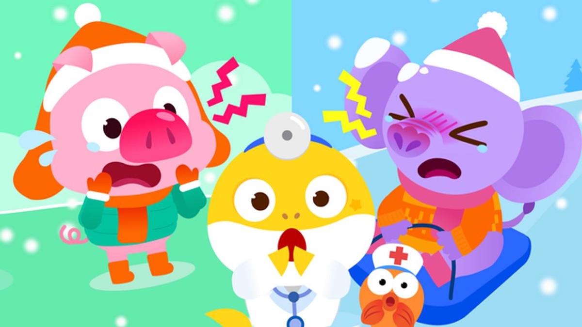 6 ゾウの はなが みじかくなっちゃった！The Elephant's Nose Has Gone Flat! - ベイビーシャークの ...