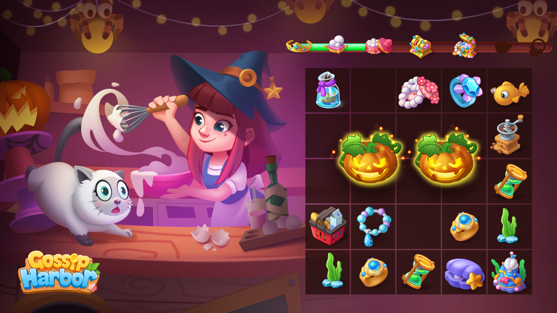 【Gossip Harbor®: Merge & Story】-App Store下载分析-点点数据