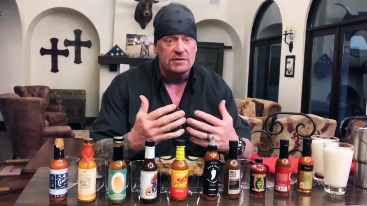 The Undertaker Takes Care of Business While Eating Spicy Wings - Hot ...