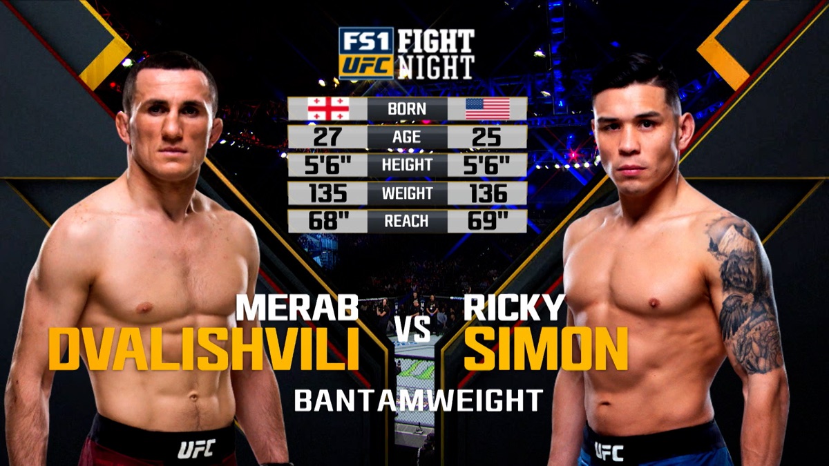 ‎Merab Dvalishvili vs. Ricky Simon - UFC Fight Night (Series 2018 ...