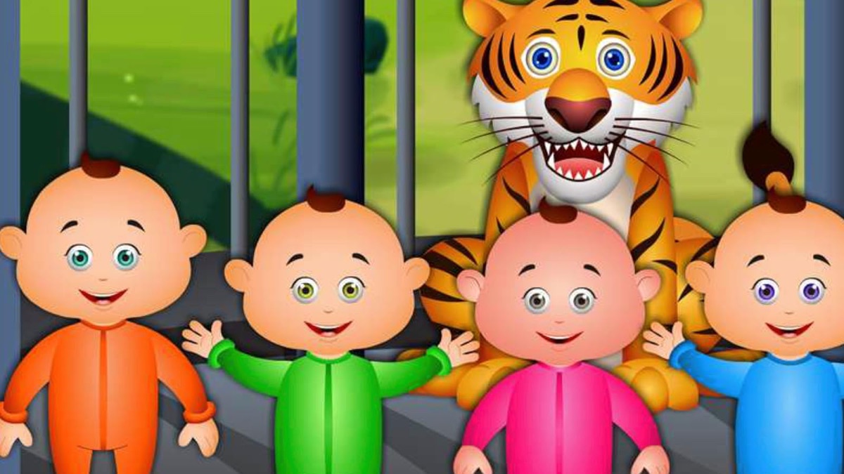 Five Little Babies Went To Zoo - 2D Classic Nursery Rhymes (Season 1 ...