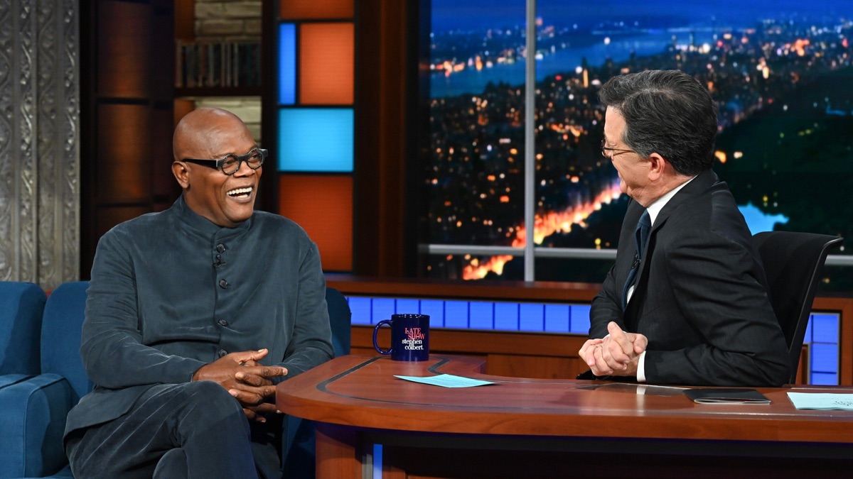 Samuel L. Jackson, Clarissa Ward - The Late Show With Stephen Colbert ...