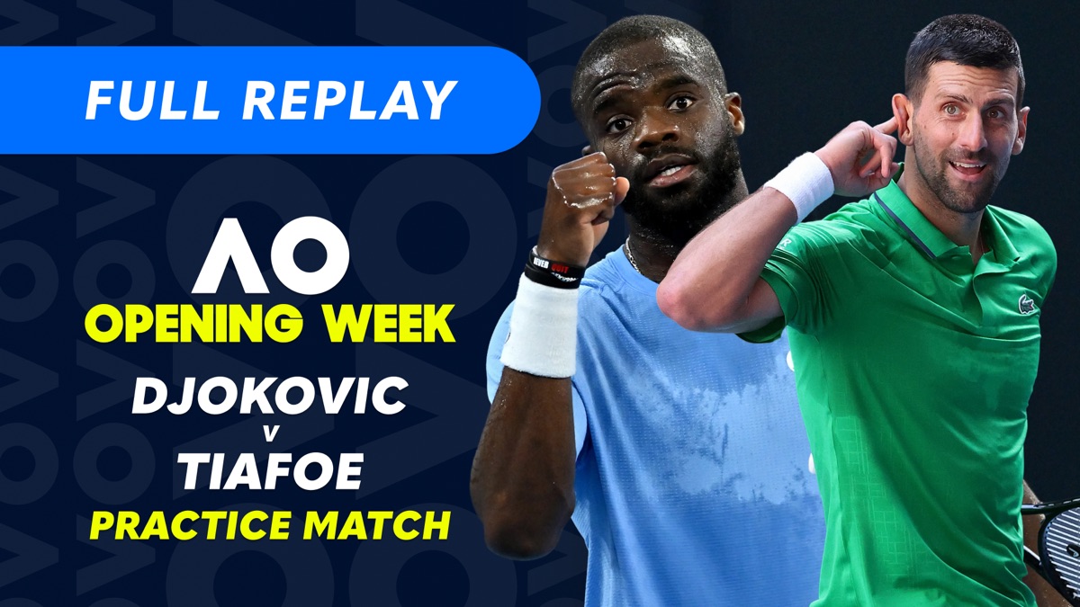 ‎Novak Djokovic v Frances Tiafoe | Full Match Replay – AO Opening Week ...