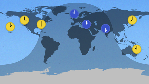 World Map Time Widget - App Store Major Update by World Clock Time Zone ...