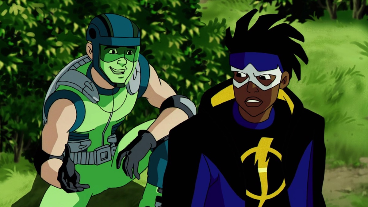 Static Shock And Gear Young Justice