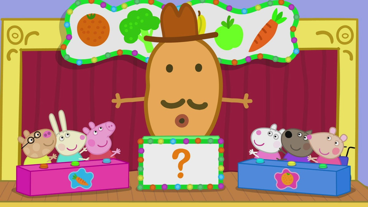 Mr. Potato's Fruit and Vegetable Quiz - Peppa Pig (Season 8, Episode 31 ...