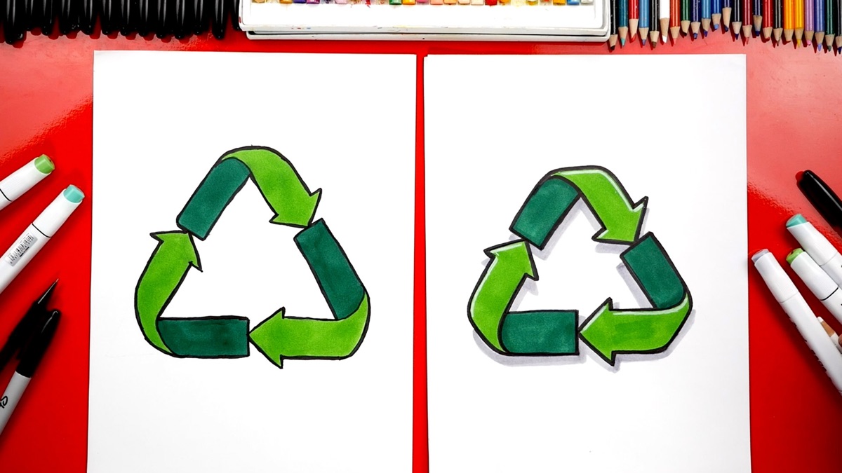 How To Draw the Recycling Symbol! - Art for Kids Hub (Season 2, Episode ...