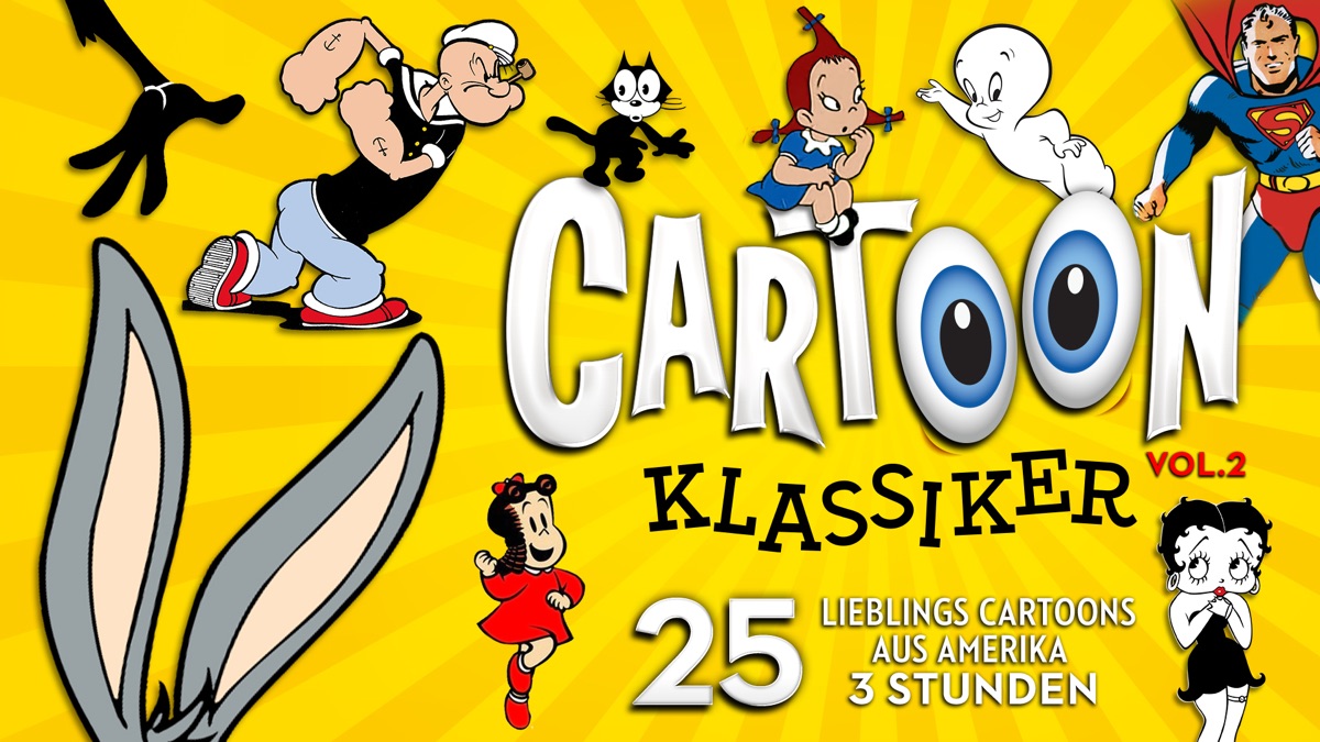 Cartoon Classics - Vol. 2: 25 Favorite Cartoons - 3 Hours - Apple TV (DK)