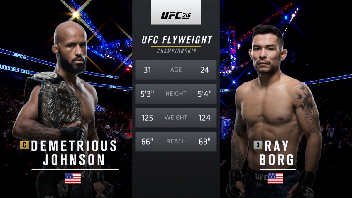 ‎UFC 216: Demetrious Johnson vs. Ray Borg - UFC 2010s (temporada 2017 ...