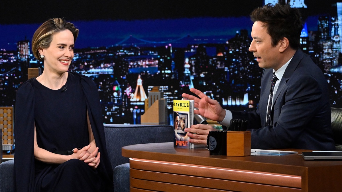 Sarah Paulson; Dev Patel; Jackie Fabulous - The Tonight Show Starring ...