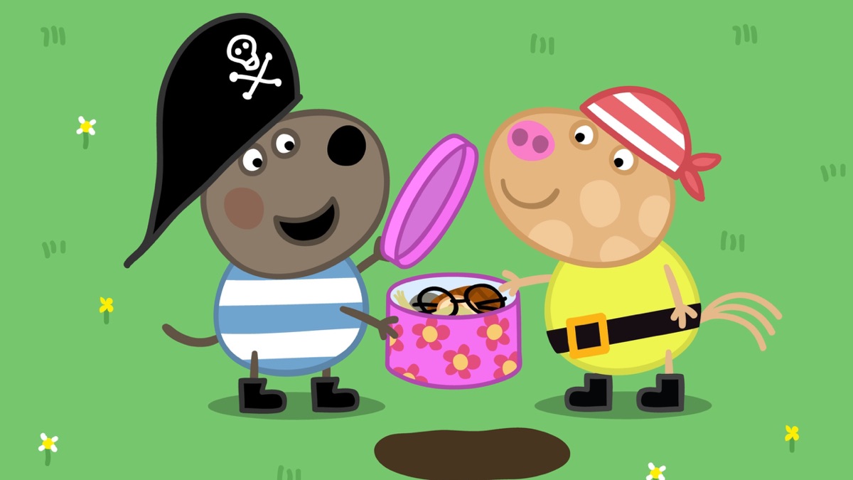 Pirate Treasure / Grampy Rabbit in Space - Peppa Pig (Series 4, Episode ...