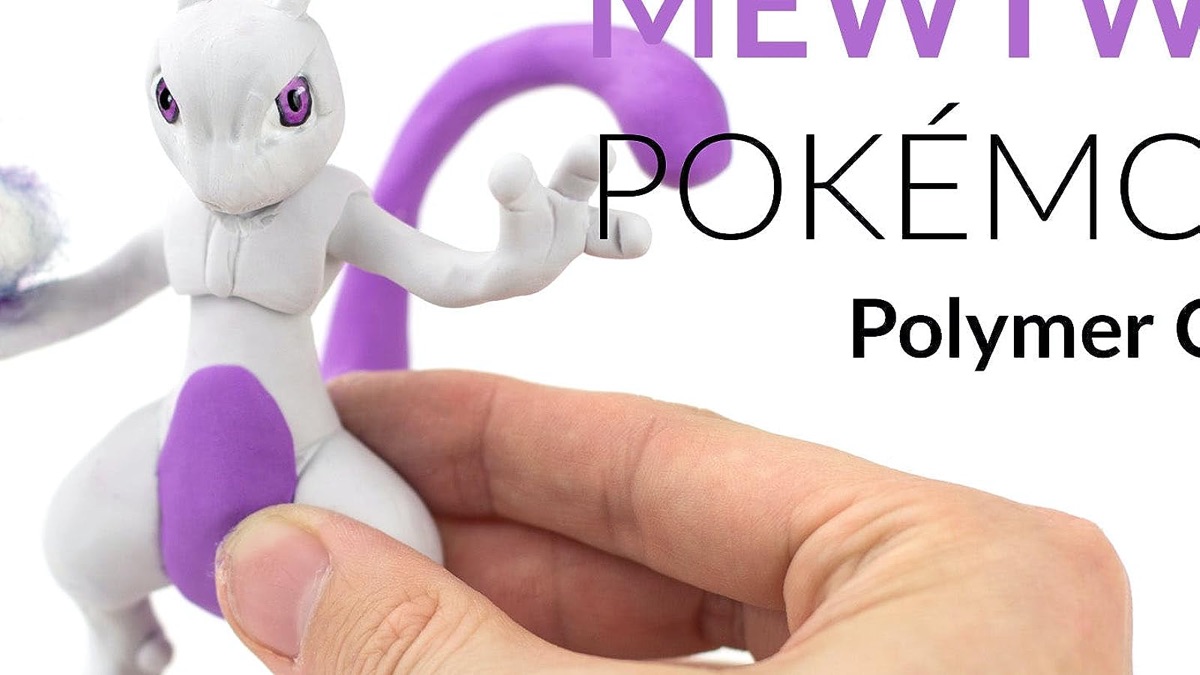Mewtwo Pokemon Polymer Clay Tutorial | Giovy'sHobby Collab - ClayClaim ...