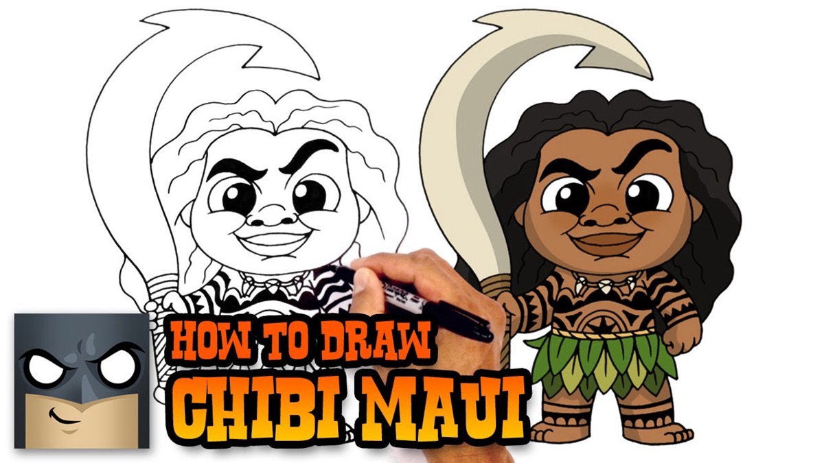 How to Draw Maui from Moana - Cartooning Club How to Draw (Season 1 ...