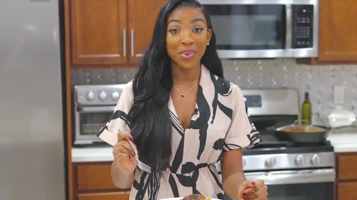 Baked Chicken Over Cajun Dirty Rice - Island Vibe Cooking With Rose ...