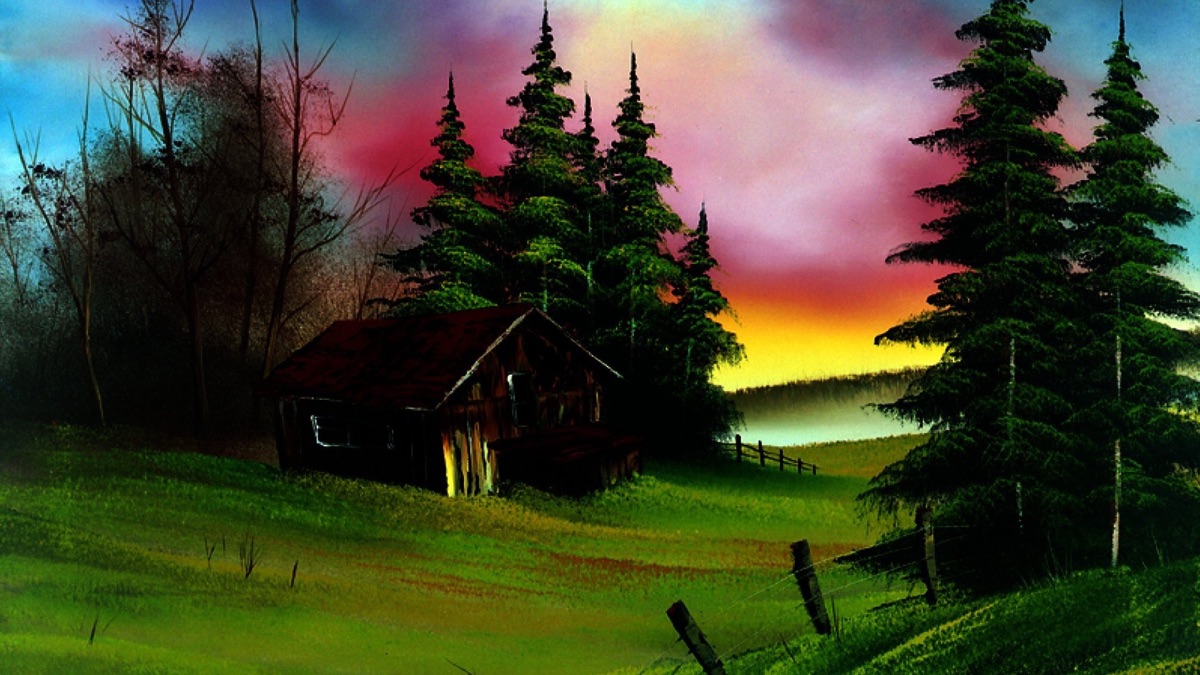 ‎Cabin at Sunset - The Joy of Painting with Bob Ross (Series 10 ...