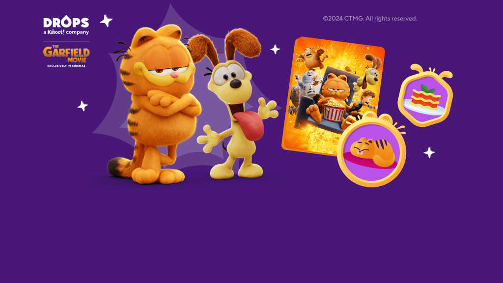 Learn a language with Garfield - App Store Premiere by Drops | AppsHunter