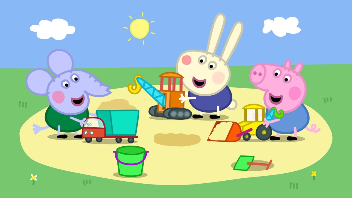 Digging Up The Road - Peppa Pig (temporada 3, episodio 426) - Apple TV (PA)