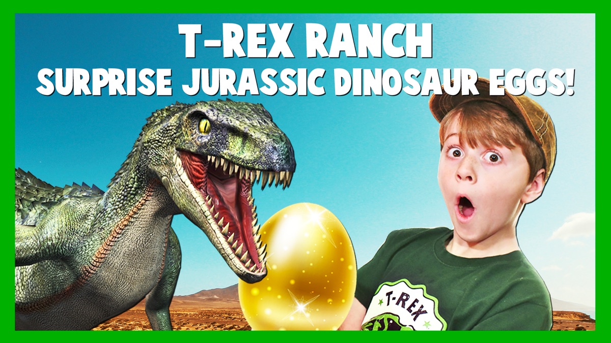 T-Rex Ranch Surprise Jurassic Dinosaur Eggs! - Apple TV