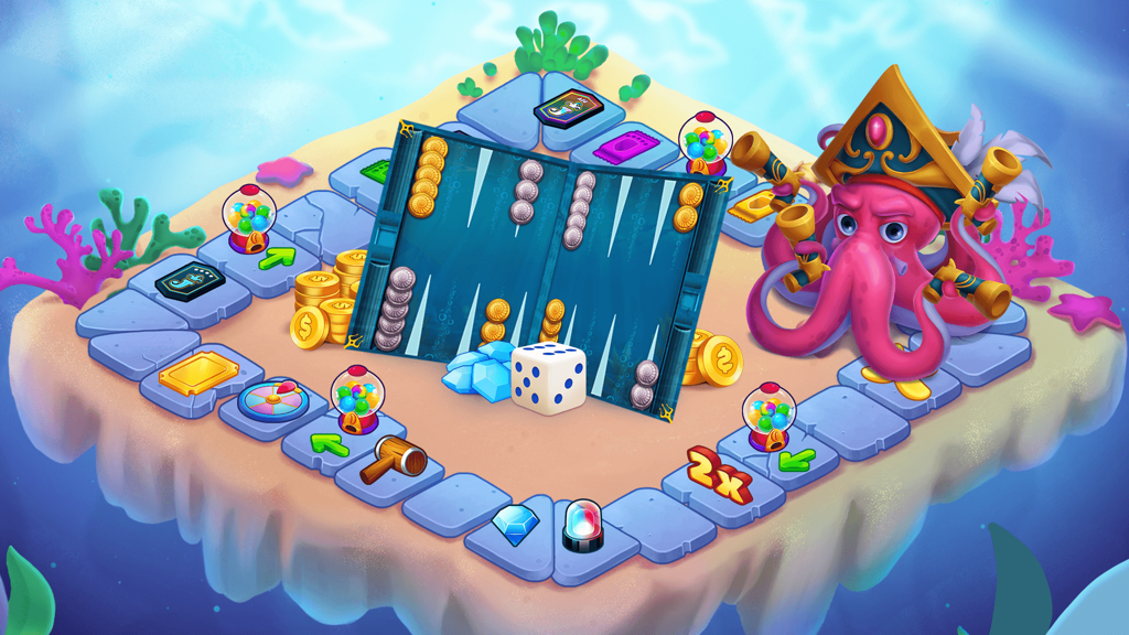Roll & Win Underwater - App Store Live Event by Backgammon | AppsHunter