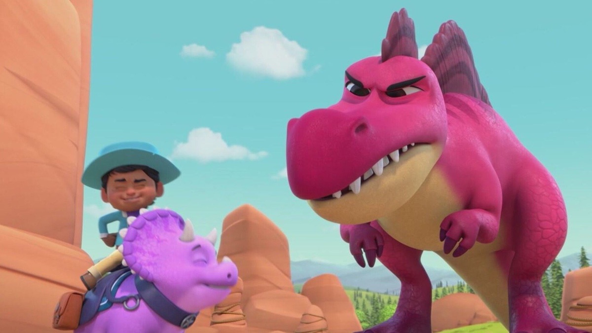 Miguel contre Dent-de-Foudre - Dino Ranch (saison 2, épisode 121 ...